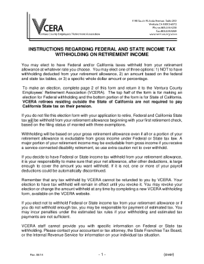 Fillable Online federal and california state tax withholding request ...