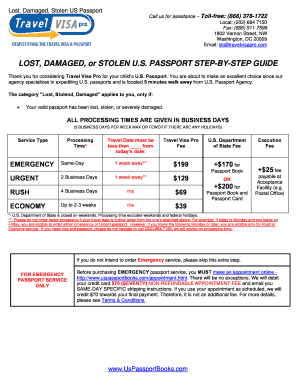 Fillable Online LOST, DAMAGED, or STOLEN U.S. PASSPORT STEP-BY-STEP ... Fax Email Print - pdfFiller
