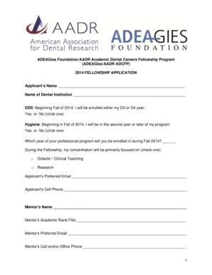 Fillable Online adea To download bapplicationb checklist and ...