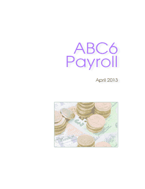 Fillable Online abc6 co Payroll Manual - ABC Accounts Fax Email Print ...