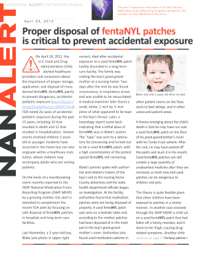 Fillable Online ismp Proper disposal of patches Fax Email Print - pdfFiller