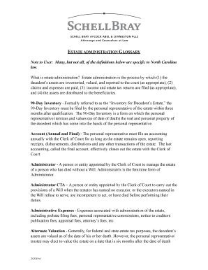 Fillable Online Inventory For Decedent S Estate Nc Related Infos Fax ...