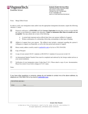 Fillable Online nvc vt BVirginiab Tech Letterhead - nvc vt Fax Email ...