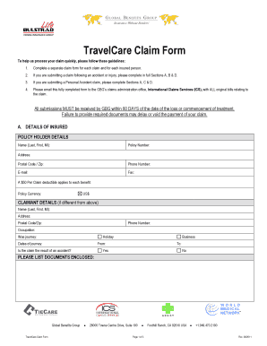 Fillable Online Claim Form - Aspire Fax Email Print - pdfFiller