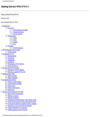 Fillable Online Getting Started With STAX 3 - STAF - SourceForge Fax ...