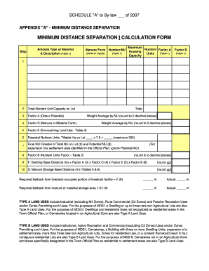 Fillable Online enniskillen New Minimum Distance Seperation/Calculation ...