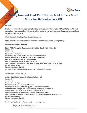 Fillable Online Verify Needed Root Certificates Exist in Java Trust ...