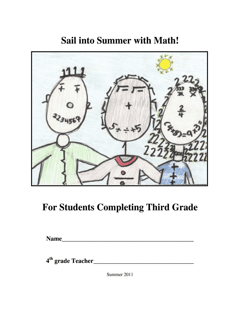 Fillable Online montgomeryschoolsmd Sail into Summer with Math ...