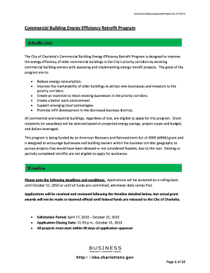 Fillable Online charmeck Commercial Building Energy Efficiency Retrofit ...
