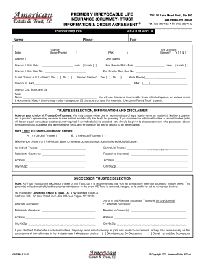 Fillable Online Premier V NV App - Form (pdf) Fax Email Print - pdfFiller