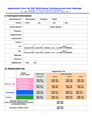 Fillable Online pnclink PNC 2010 Registration Form .doc Fax Email Print ...