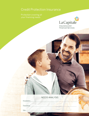 Fillable Online Credit Protection Insurance - La Capitale Fax Email ...