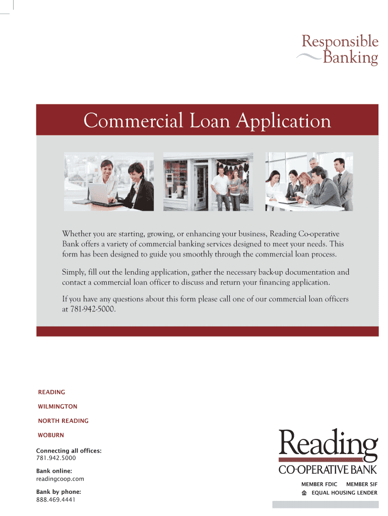 Fillable Online NEW Commercial loan.indd - Reading Co-operative Bank Fax Email Print - pdfFiller
