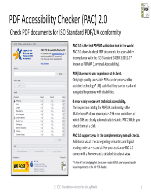 Fillable Online PDF Accessibility Checker (PAC) 2 Fax Email Print ...