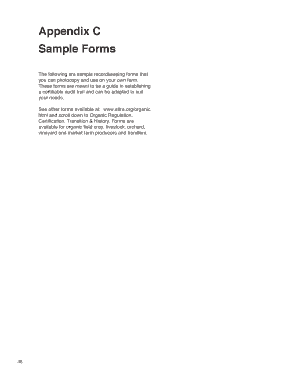 Fillable Online extension umn Appendix C Sample Forms - extension umn ...