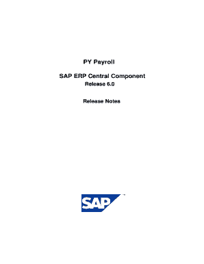 Fillable Online PY Payroll SAP ERP Central Component - SAP Help Portal Fax Email Print - pdfFiller