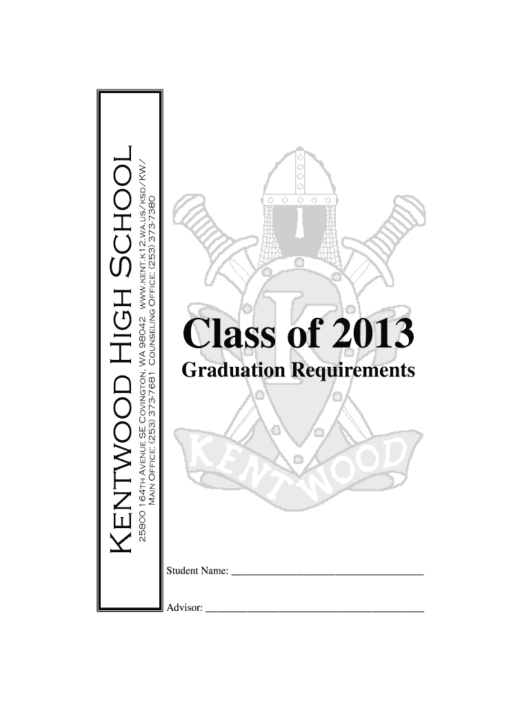 Fillable Online Graduation Handbook 2012 - 2013pub Read-Only Fax Email ...