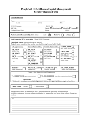 Fillable Online bgsu Security Request Form - Bowling Green State University - bgsu Fax Email ...