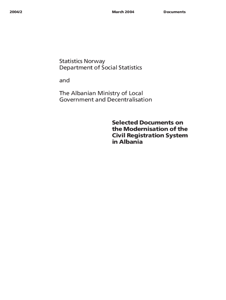 Fillable Online Selected Documents on the Modernisation of the Civil ...