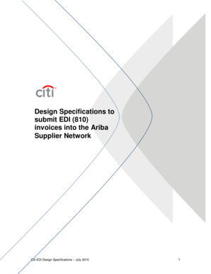 Fillable Online Design Specifications to submit EDI (810) invoices into ...