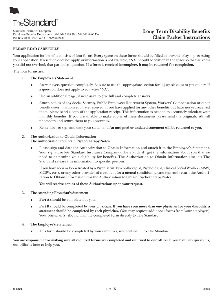 Fillable Online mustbenefits Long Term Disability (LTD) Claim Form Fax ...