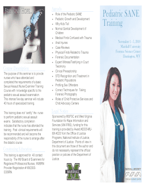 Fillable Online forensics marshall Pediatric Sexual Assault Nurse ...