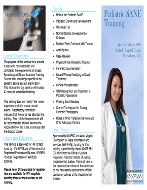 Fillable Online forensics marshall Pediatric SANE Brochure - Marshall ...