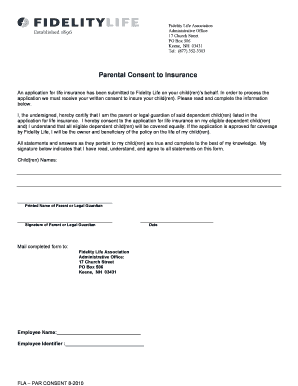 Fillable Online Fidelity Parent Consent Form Fax Email Print - pdfFiller