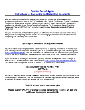 Fillable Online cbp Border Patrol Agent - cbp Fax Email Print - pdfFiller