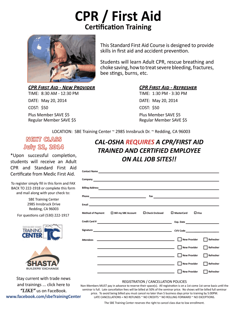Fillable Online CPR / First Aid Fax Email Print - pdfFiller