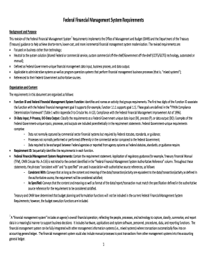 Fillable Online Federal Financial Management System Requirements Fax ...