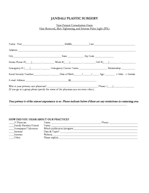 Fillable Online New Laser Patient Form Fax Email Print - pdfFiller