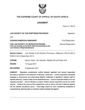 Fillable Online justice gov LAW SOCIETY OF THE NORTHERN PROVINCES Appellant - justice gov Fax ...
