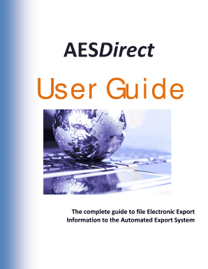 Fillable Online Shipment Manager - AESDirect - Census.gov Fax Email ...