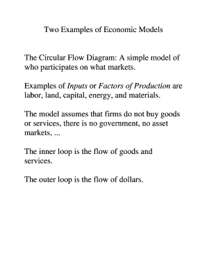Fillable Online Two Examples of Economic Models Fax Email Print - pdfFiller