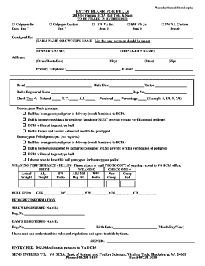 Fillable Online bcia apsc vt 14 Entry Form - Virginia BCIA! - Virginia ...