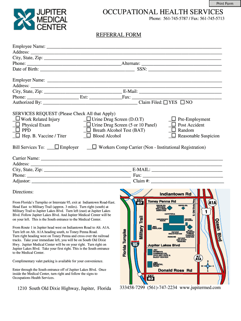 Fillable Online OCCUPATIONAL HEALTH SERVICES - TrustedPartner Fax Email Print - pdfFiller