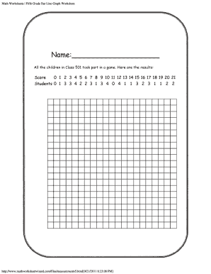 Fillable Online Math Worksheets Fifth Grade Bar Line Graph Worksheet ...