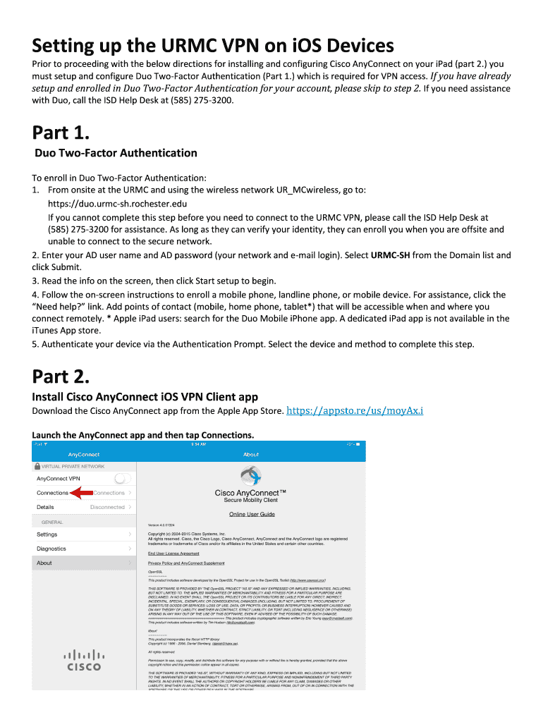 Urmc Vpn - Fill Online, Printable, Fillable, Blank | pdfFiller