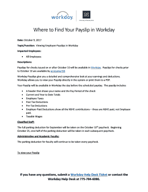 Fillable Online Where to Find Your Payslip in Workday Fax Email Print ...
