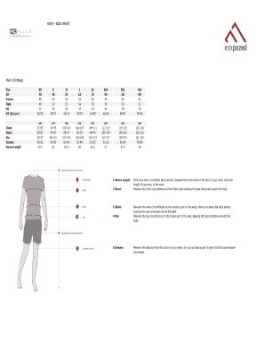 Fillable Online KJUS SIZE CHART Fax Email Print - pdfFiller