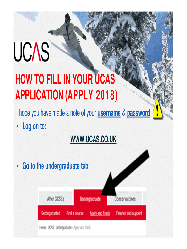 Fillable Online HOW TO FILL IN YOUR UCAS Fax Email Print - pdfFiller