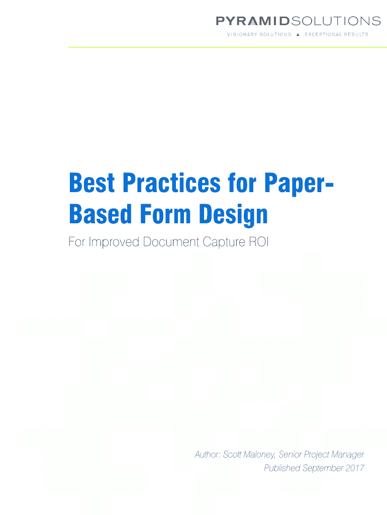 Fillable Online Best Practices for PaperBased Form Design Fax Email ...