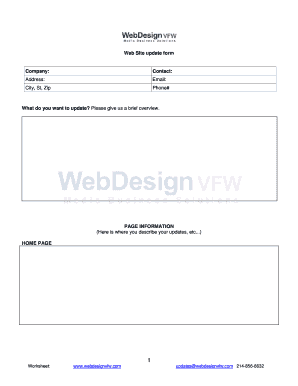 Fillable Online The following client update form enables us to update ...