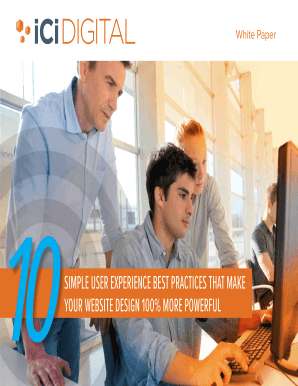 Fillable Online SIMPLE USER EXPERIENCE BEST PRACTICES THAT MAKE Fax ...