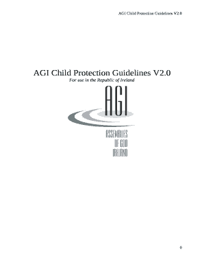 AGI Child Protection Guidelines V2 Doc Template | pdfFiller