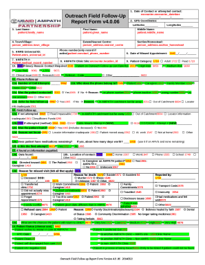 Outreach Field Follow-Up Report v4 Doc Template | pdfFiller