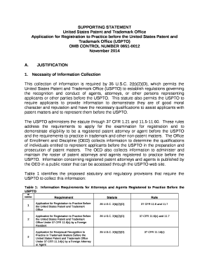 Application for Registration to Practice before the United States ...