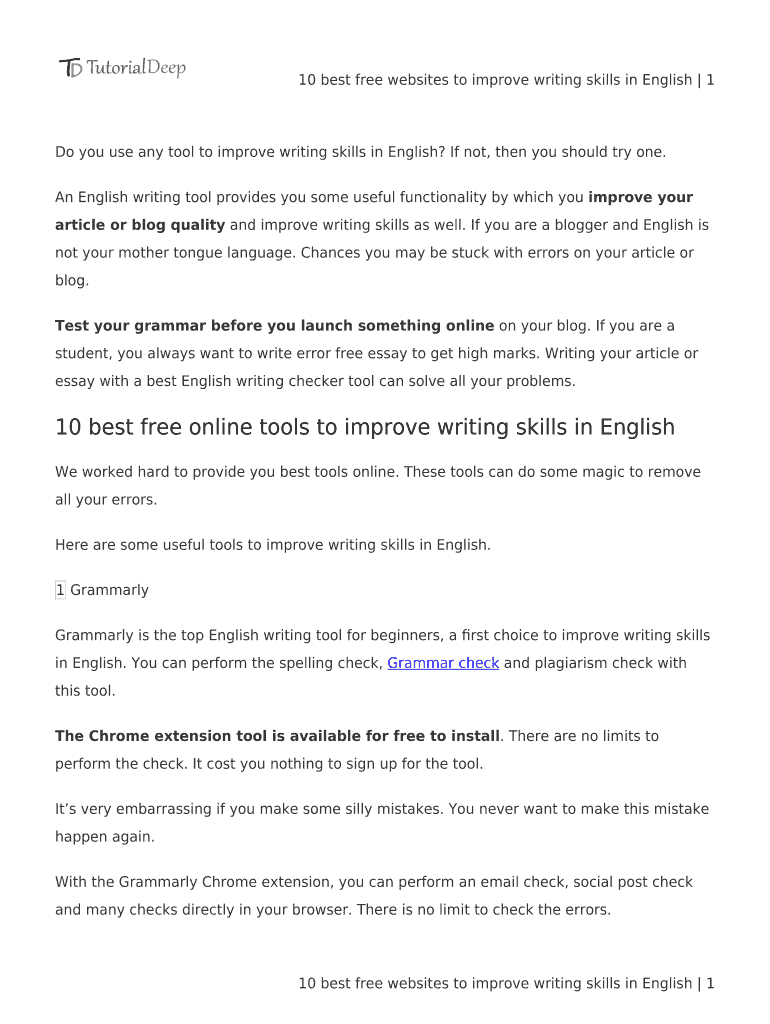 Fillable Online 10 Best Free Websites To Improve Writing Skills In fillable-online-10-best-free-websites-to-improve-writing-skills-in