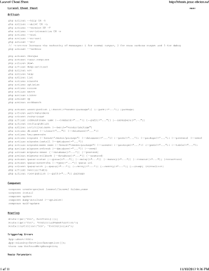 Fillable Online Laravel Cheat Sheet Fax Email Print - pdfFiller